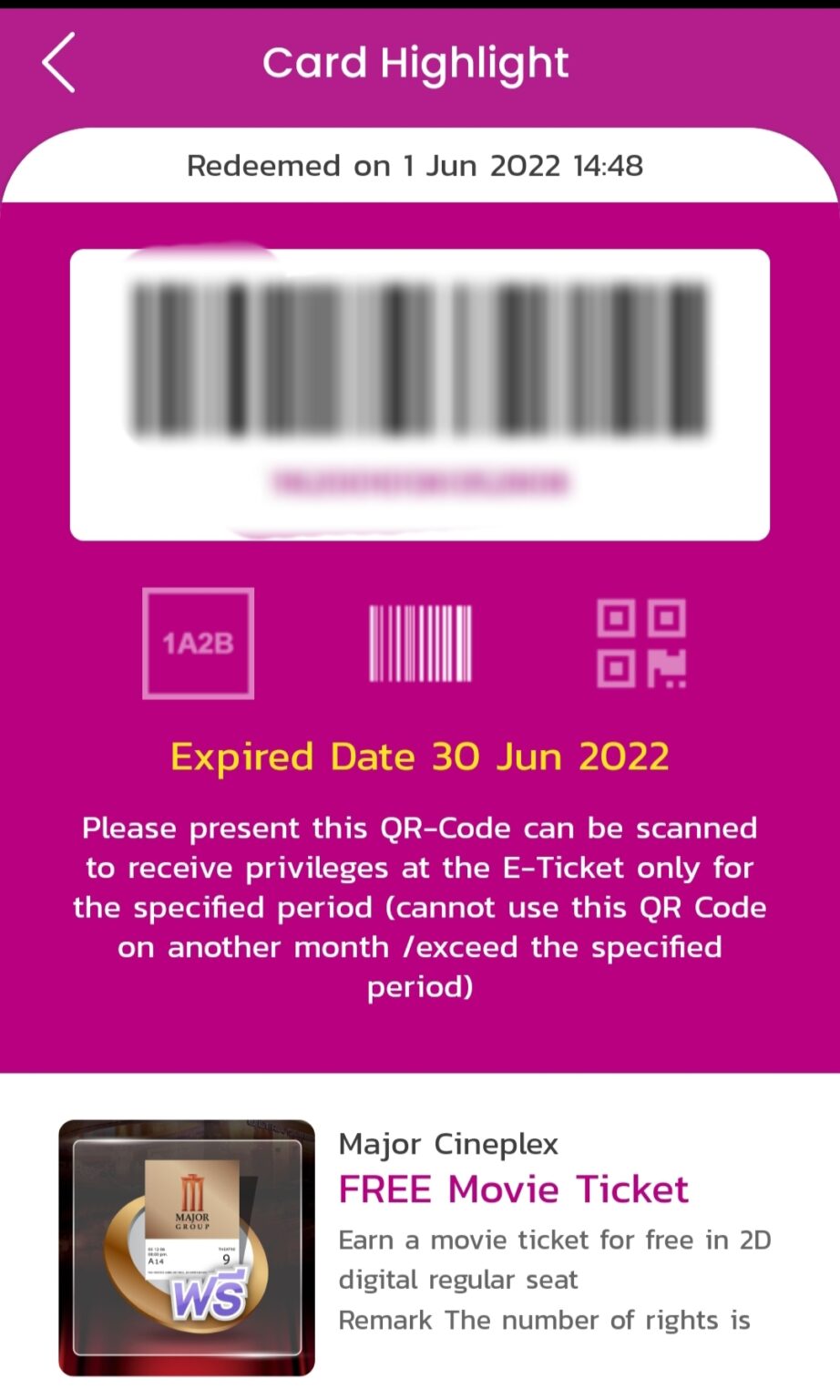 Must have credit card for movie lover! AEON M GEN VISA 214 THB for 12 movie tickets ...